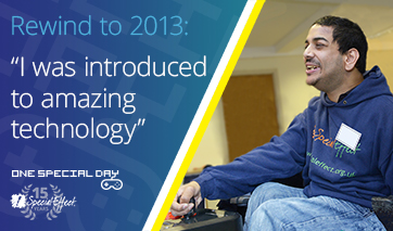 Rewind to 2013: Shaz's 24-year wait is over - SpecialEffect
